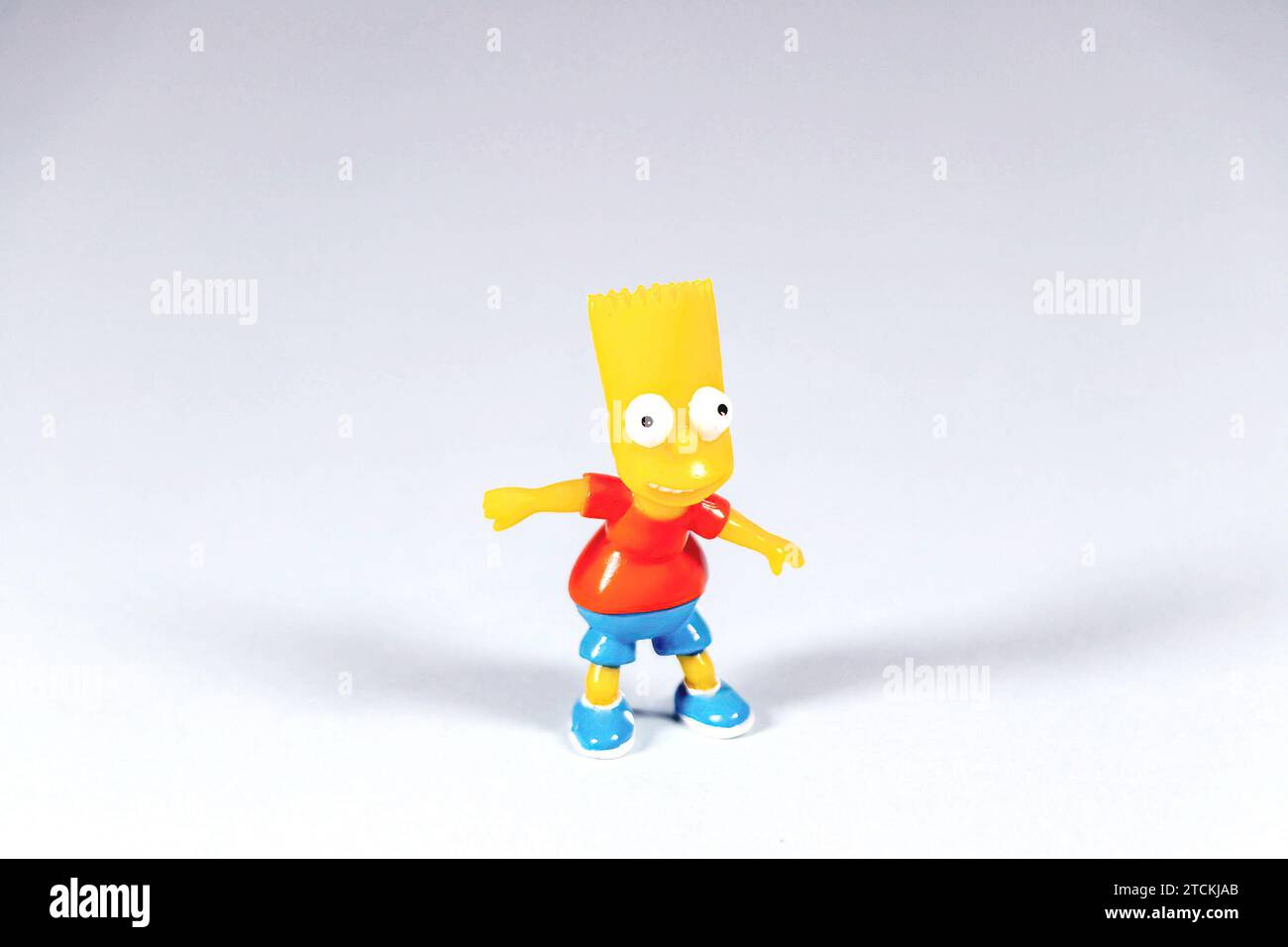 Bart simpson the Simpsons plastic figure isolated on white studio ...