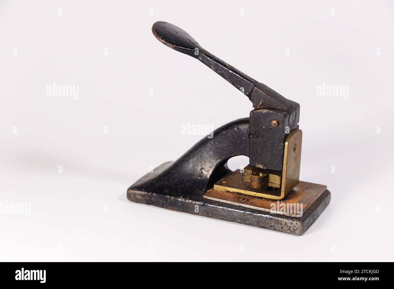 perfin stamp device used to prevent employees stealing postage stamps ...