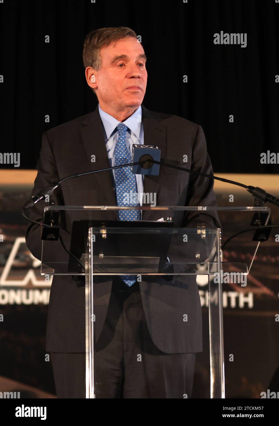 Alexandria, VA, USA. 13th Dec, 2023. Mark Warner, Senator of Virginia ...