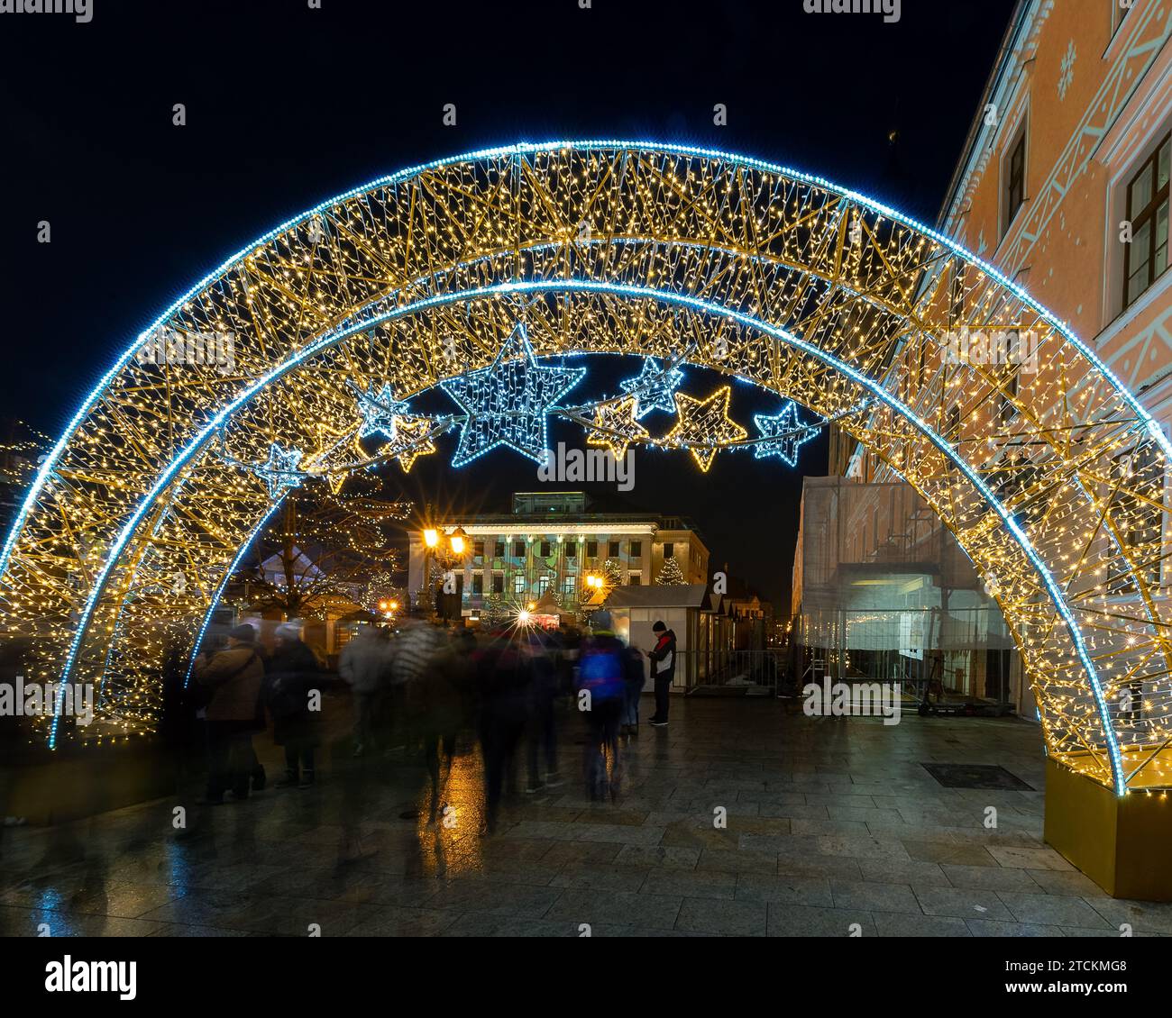 Hungary, Gyor city, Amazing christmas market in West Hungary. The Gyor ...