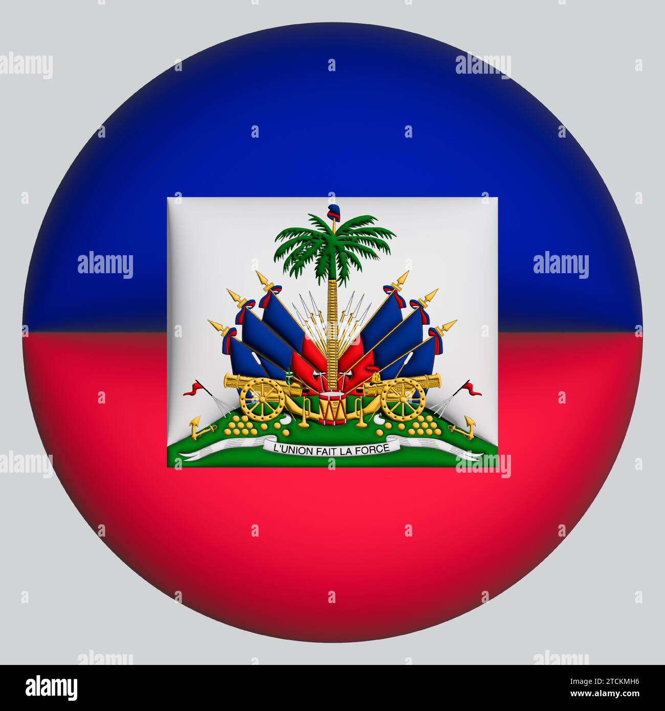 3D Flag of Haiti on a avatar circle background Stock Photo - Alamy