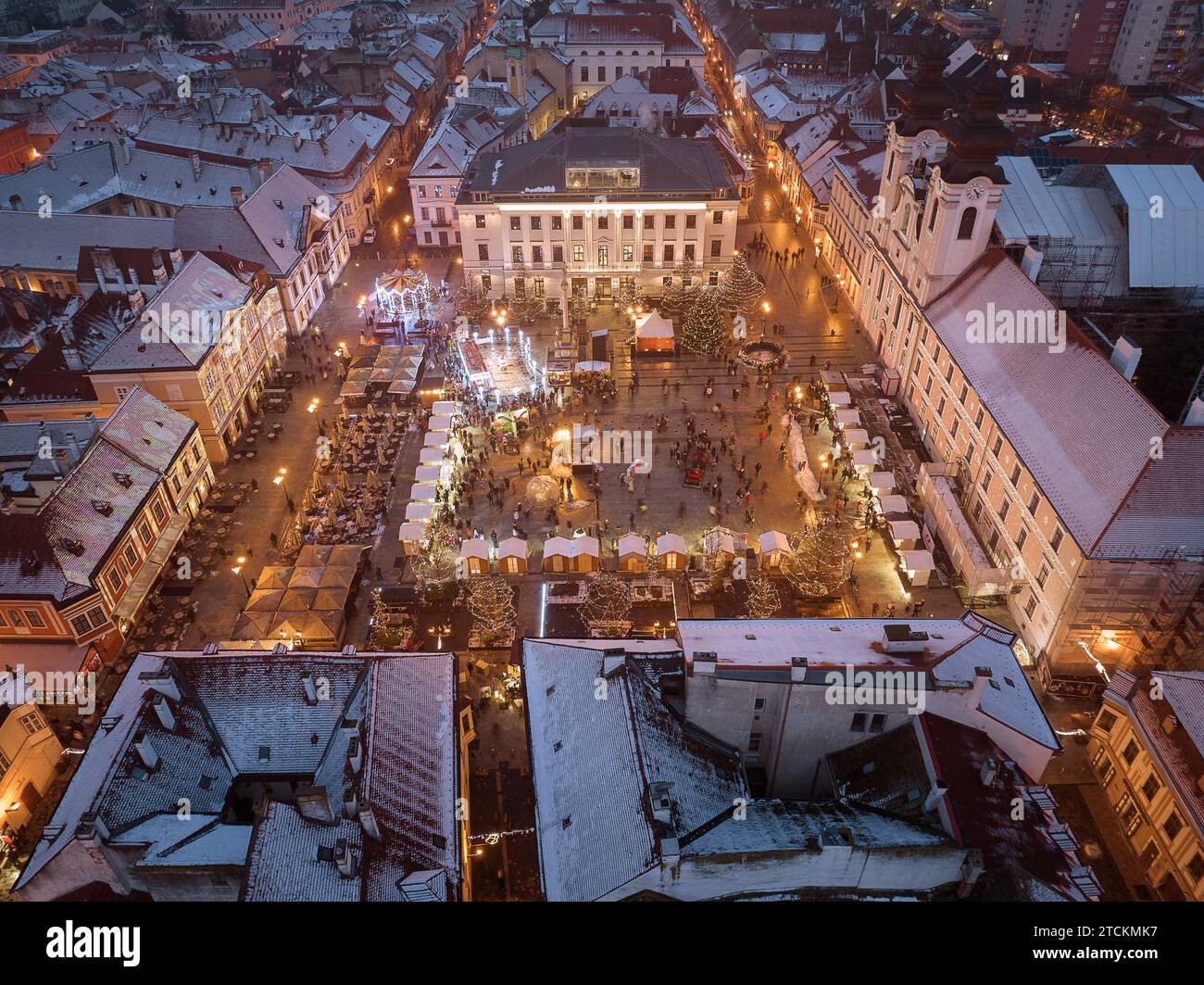 Hungary, Gyor city, Amazing christmas market in West Hungary. The Gyor ...