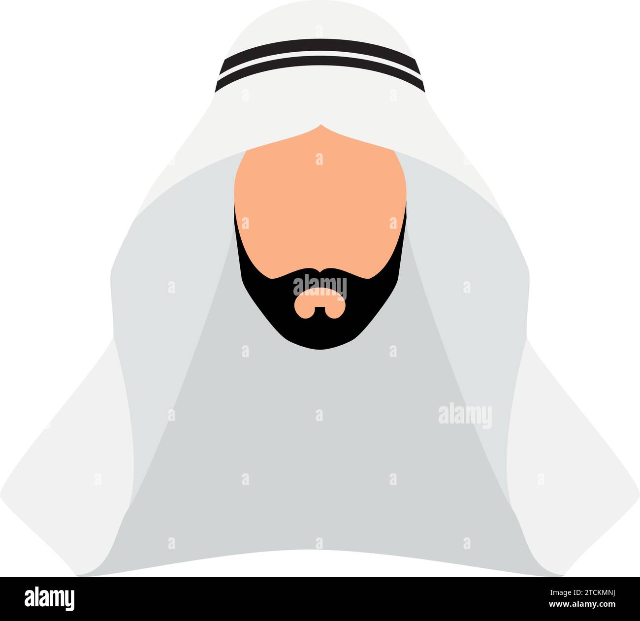 Isolated abstract male traditional arab character Vector Stock Vector ...