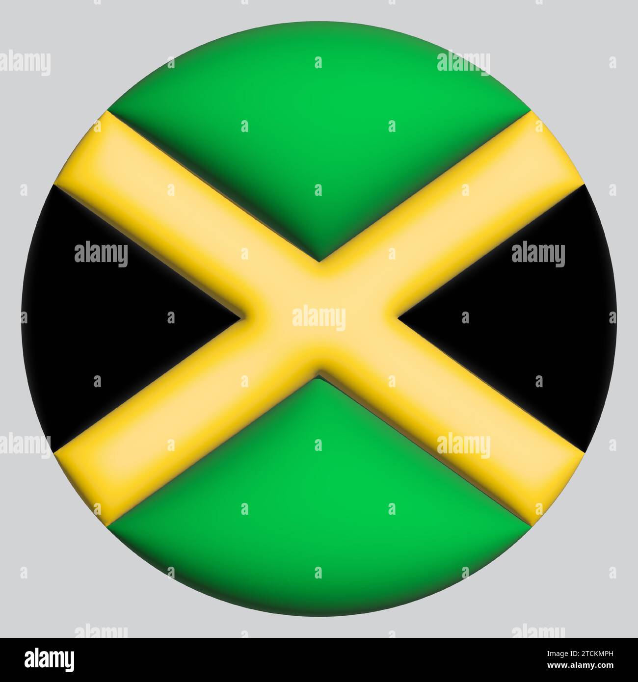 3D Flag of Jamaica on a avatar circle background Stock Photo - Alamy