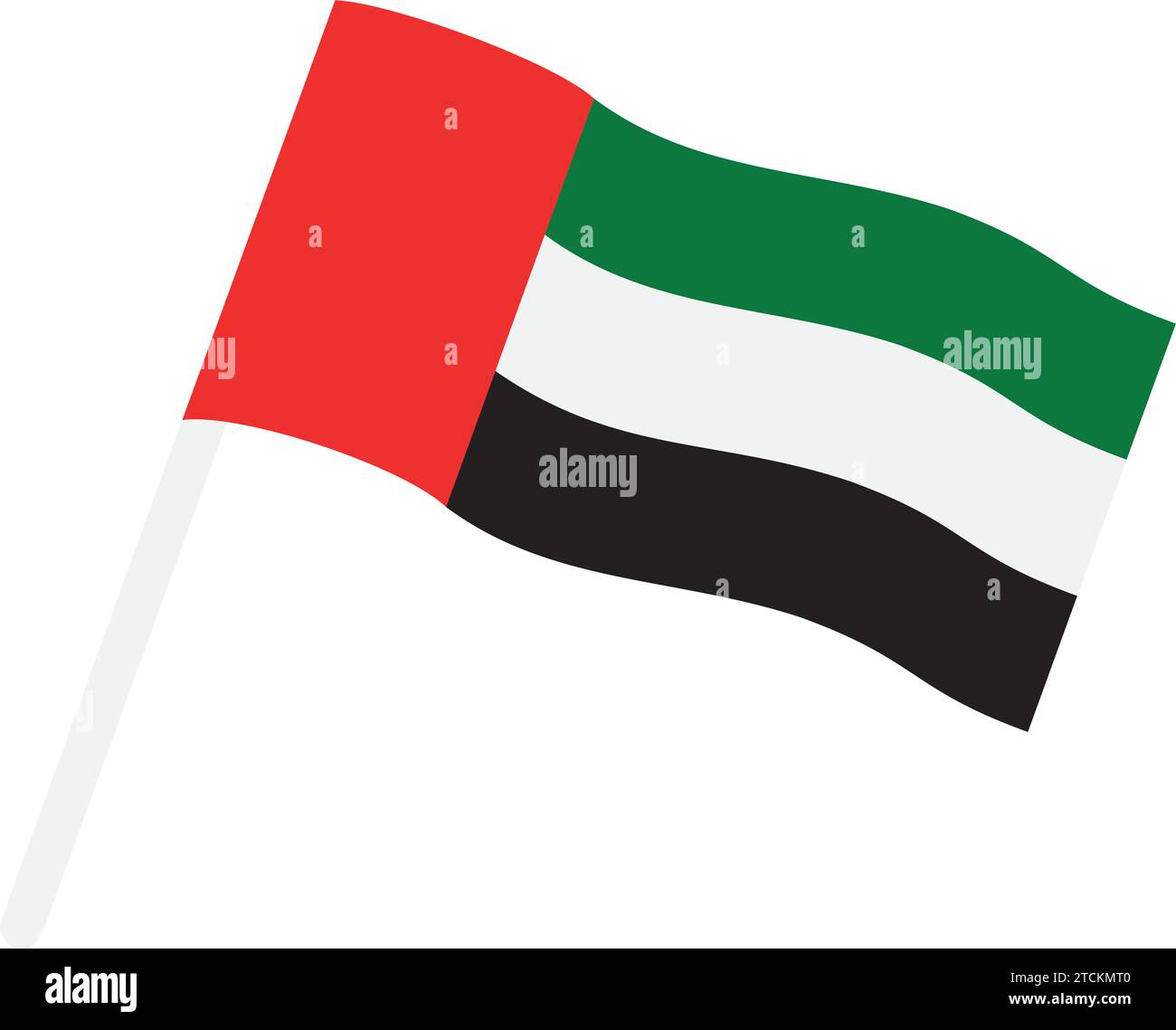 Official flag of the united arab emirates Stock Vector Images - Alamy