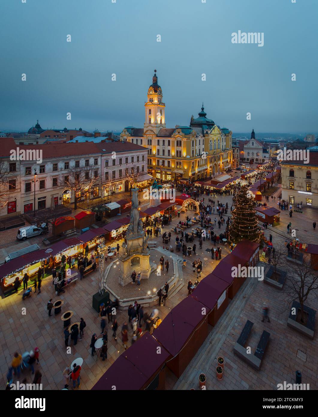 Europe, Hungary, Pecs city, Amazing christmas market in South Hungary ...
