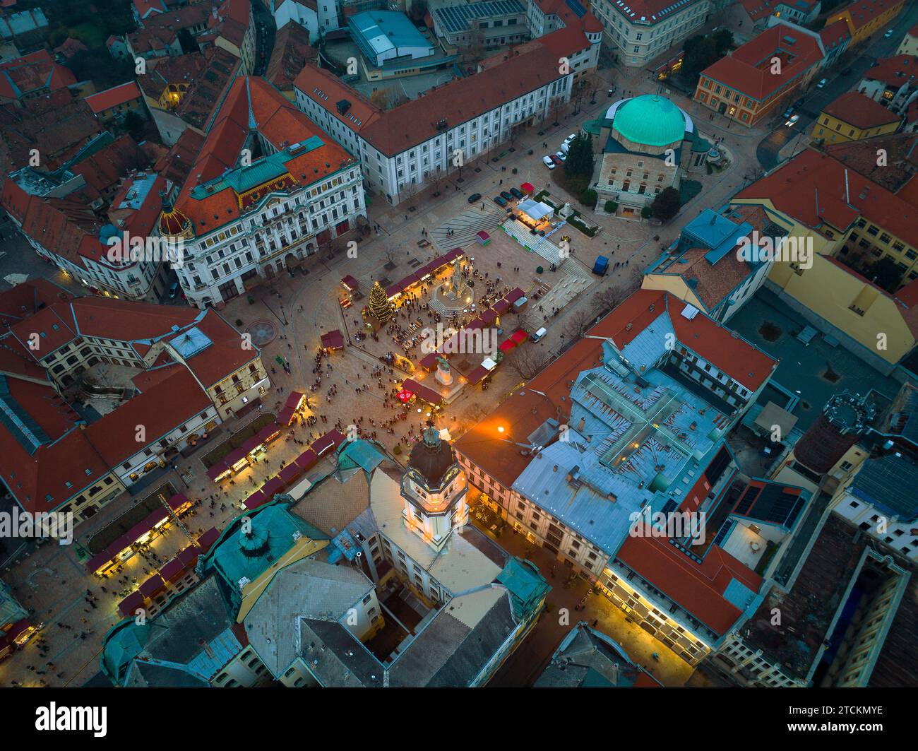 Europe, Hungary, Pecs city, Amazing christmas market in South Hungary ...
