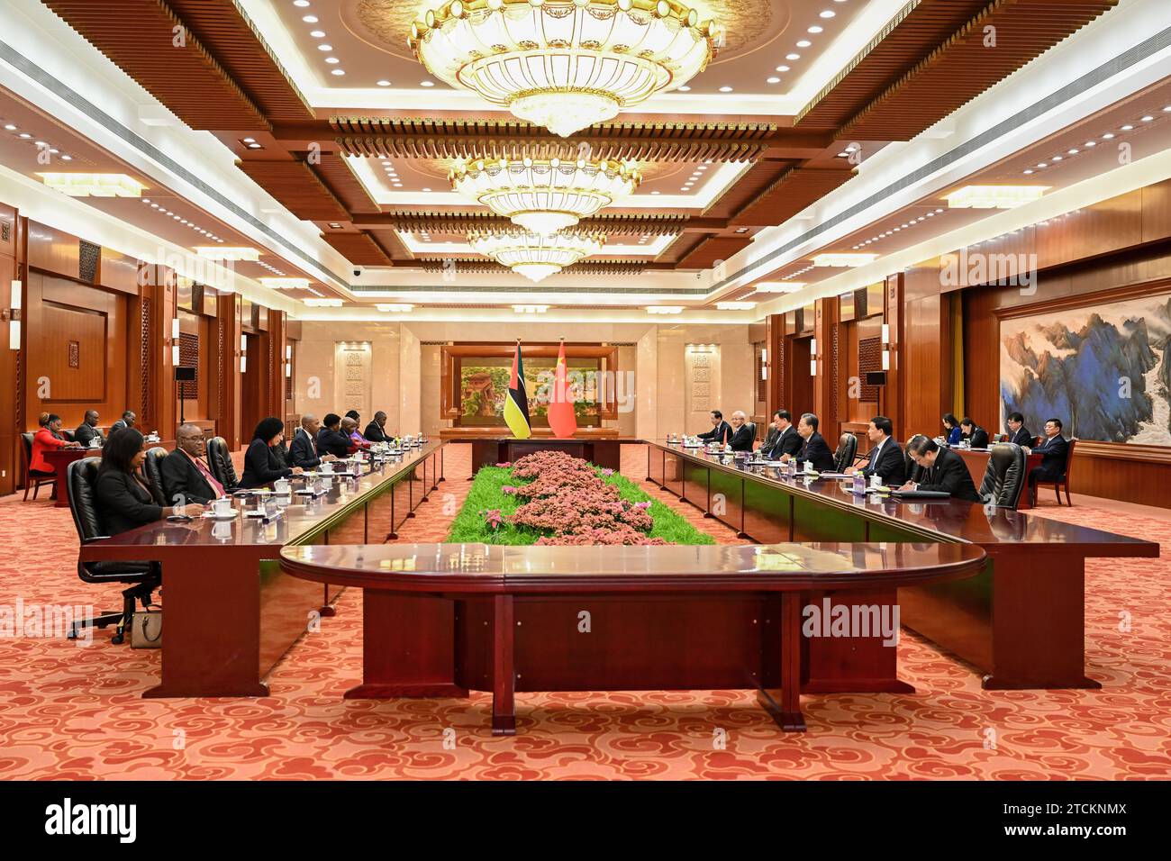 Beijing, China. 13th Dec, 2023. Zhao Leji, chairman of the National ...