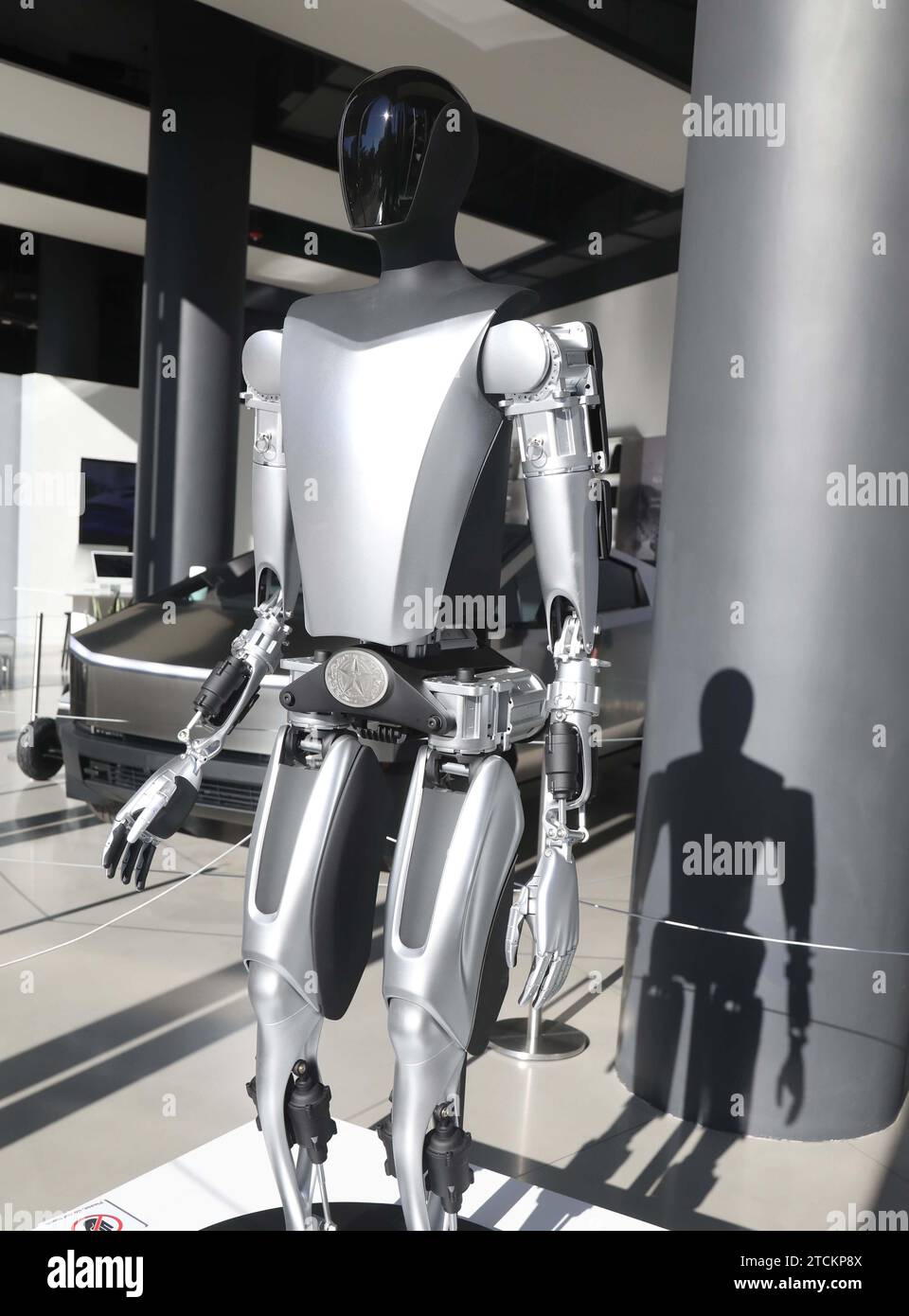 New York, New York, USA. 13th Dec, 2023. A view of the Tesla Bot 2023 ...