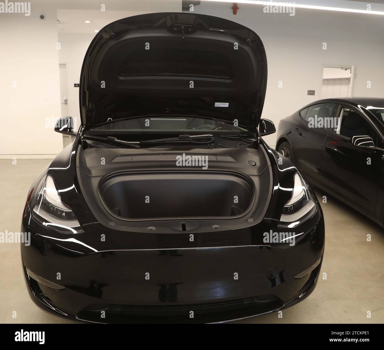 New York, New York, USA. 13th Dec, 2023. A view of the front trunk of ...