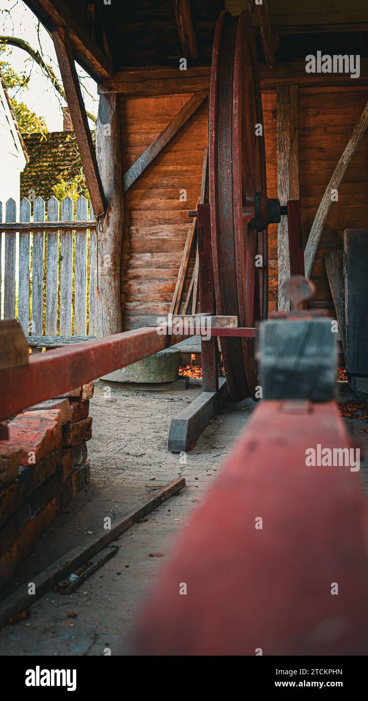 Antique Mill, Colonial Williamsburg Stock Photo - Alamy