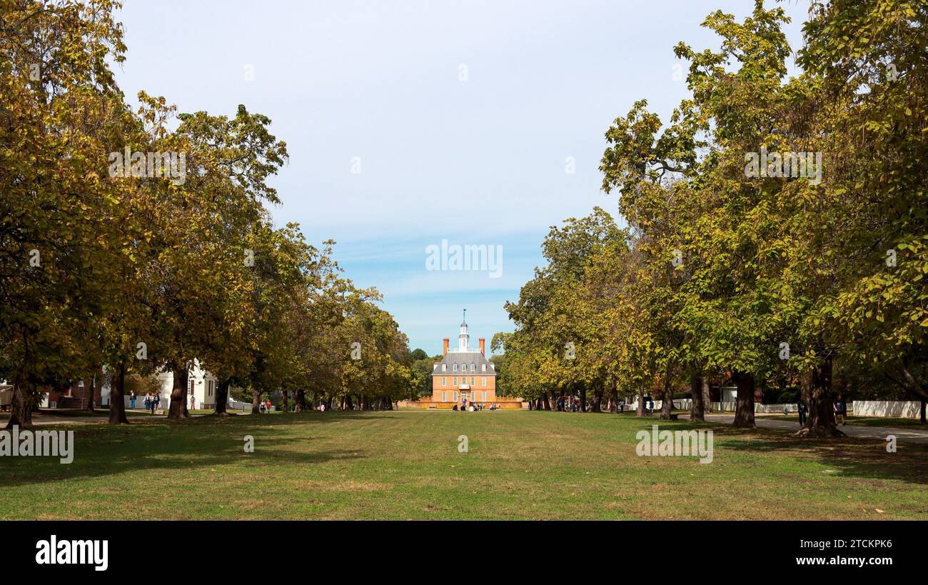 Governor's Palace, Colonial Williamsburg Stock Photo - Alamy