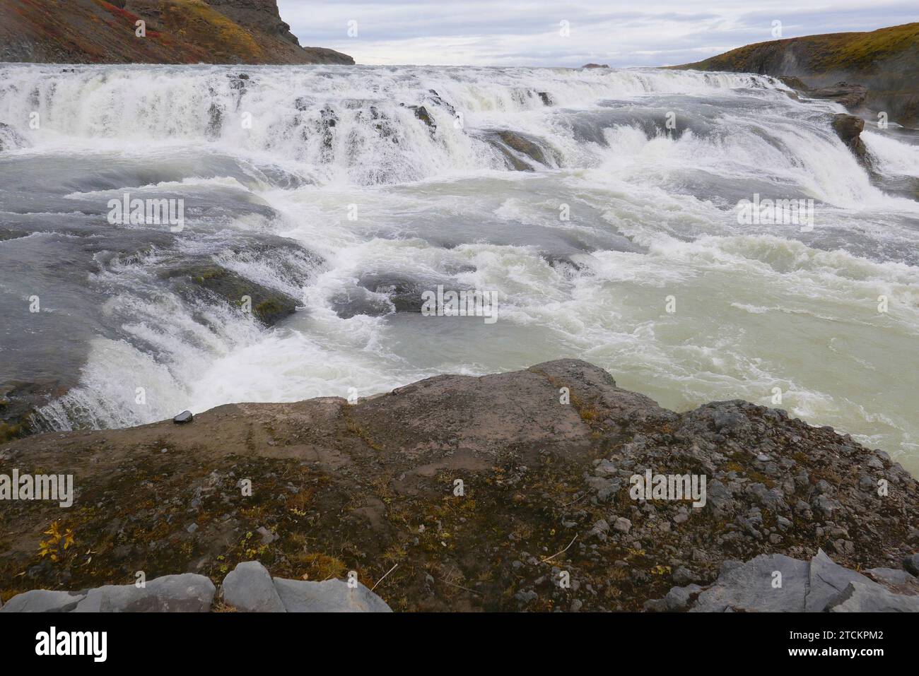Iceland, Golden Circle, Thingvellir National Park in Autumn colours ...