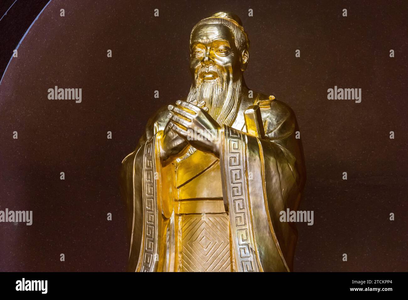 Statue of Chinese Philosopher Confucius Kong Qiu at Fo Guang Shan ...