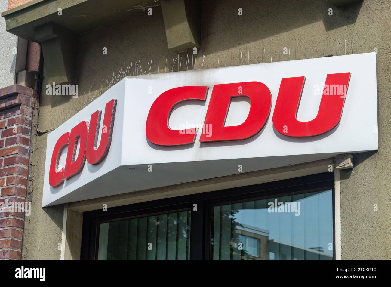 Gladbeck, Germany - June 17, 2023: Logo and sign of CDU political party ...