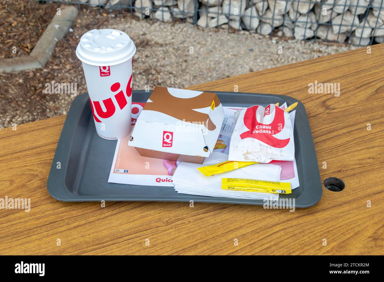 Dommartin-les-Toul, France - June 19, 2023: XL Combo menu in Quick ...