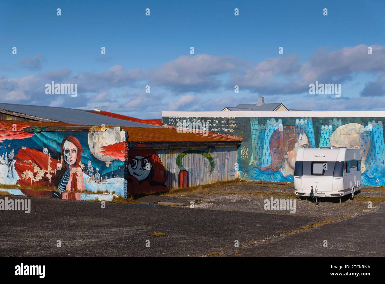 Iceland, Snæfellsnes Peninsula National Park, Hellissandur village ...