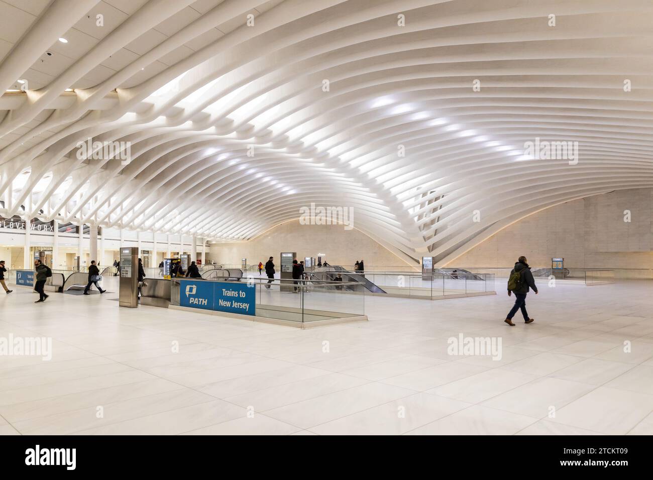 The PATH trains terminal that travels between New Jersey and New York ...