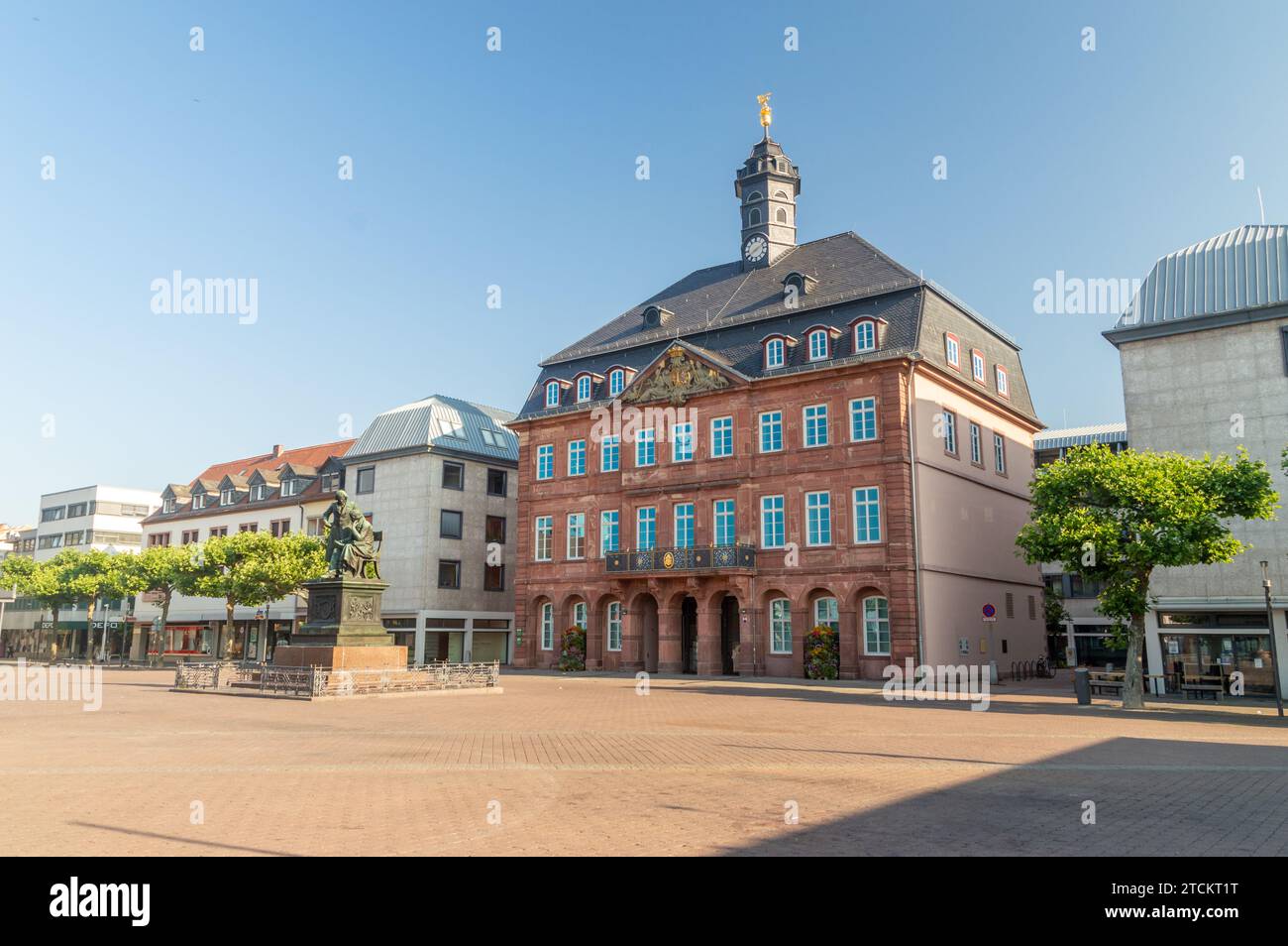 Hanau, Germany - June 25, 2023: The main square of Hanau with Wilhelm ...