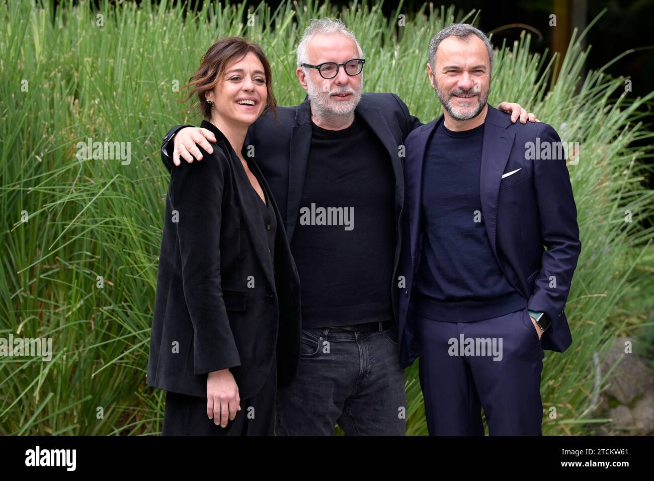Rome, Italy. 13th Dec, 2023. Vanessa Scalera (l), Luca Miniero (c) and ...