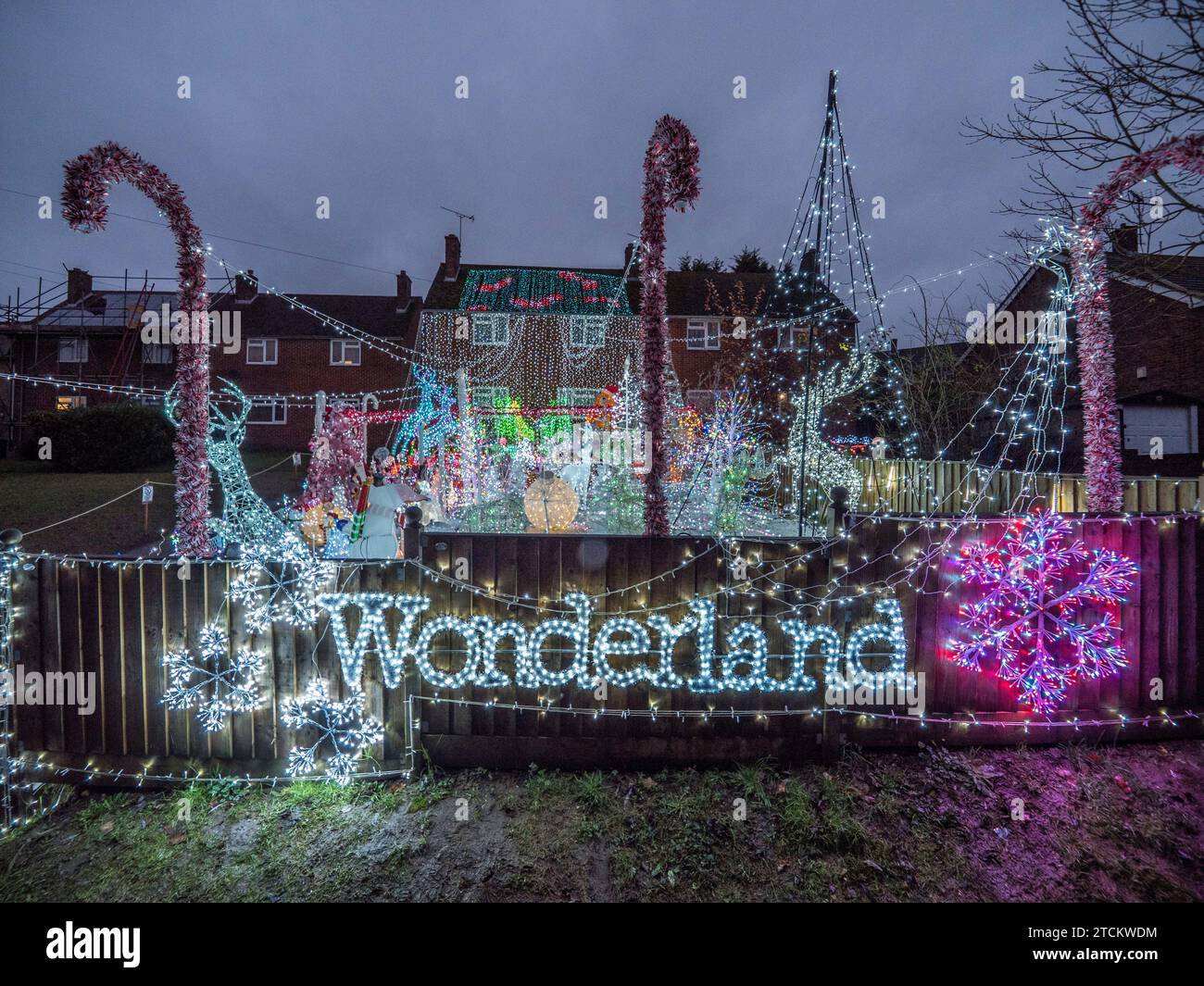 Canterbury, Kent, UK. 13th Dec, 2023. Stunning Christmas House in ...