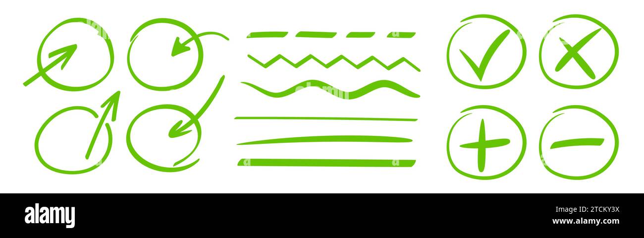 School exam work remark vector. Arrow and check mark Stock Vector Image ...