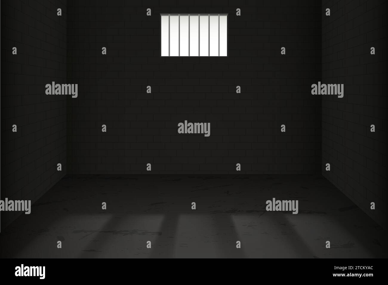 Empty prison cell Stock Vector Images - Alamy