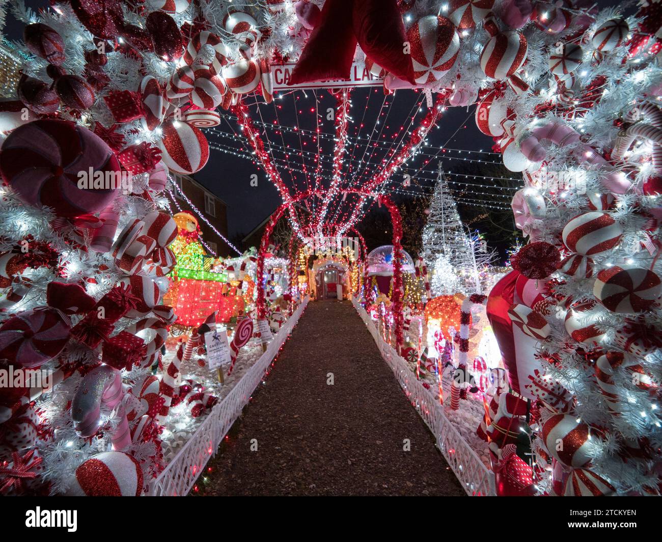 Canterbury, Kent, UK. 13th Dec, 2023. Stunning Christmas House in ...