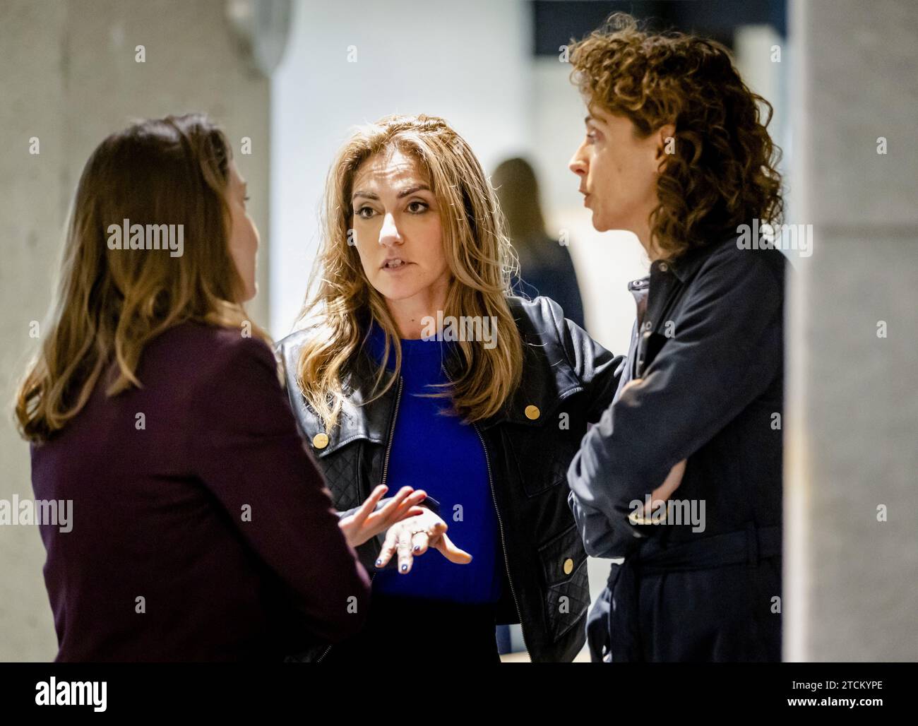 The Hague, Netherlands. 13 December, 2023. Bente Becker (VVD), Dilan ...