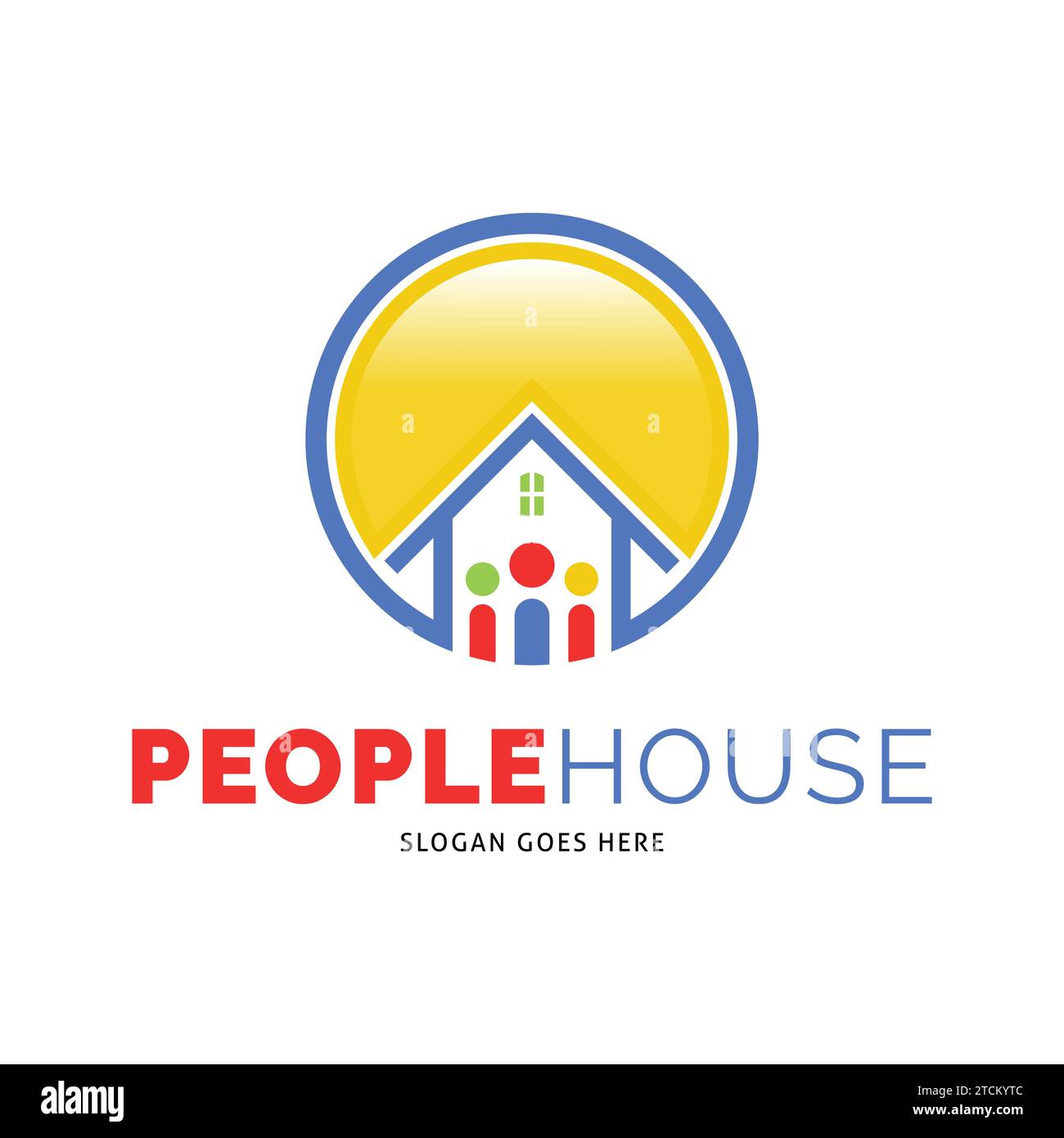 People, Families, Communities, Groups and Teamwork House Icon Vector ...