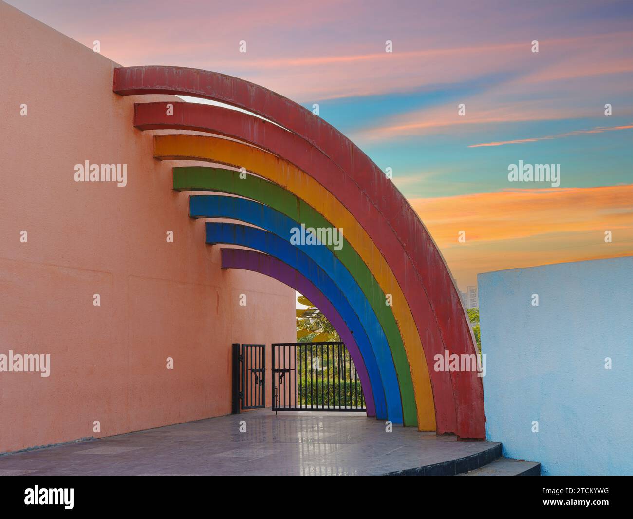 Rainbow Garden in Ahmedabad Gujarat India. Beautiful background views ...
