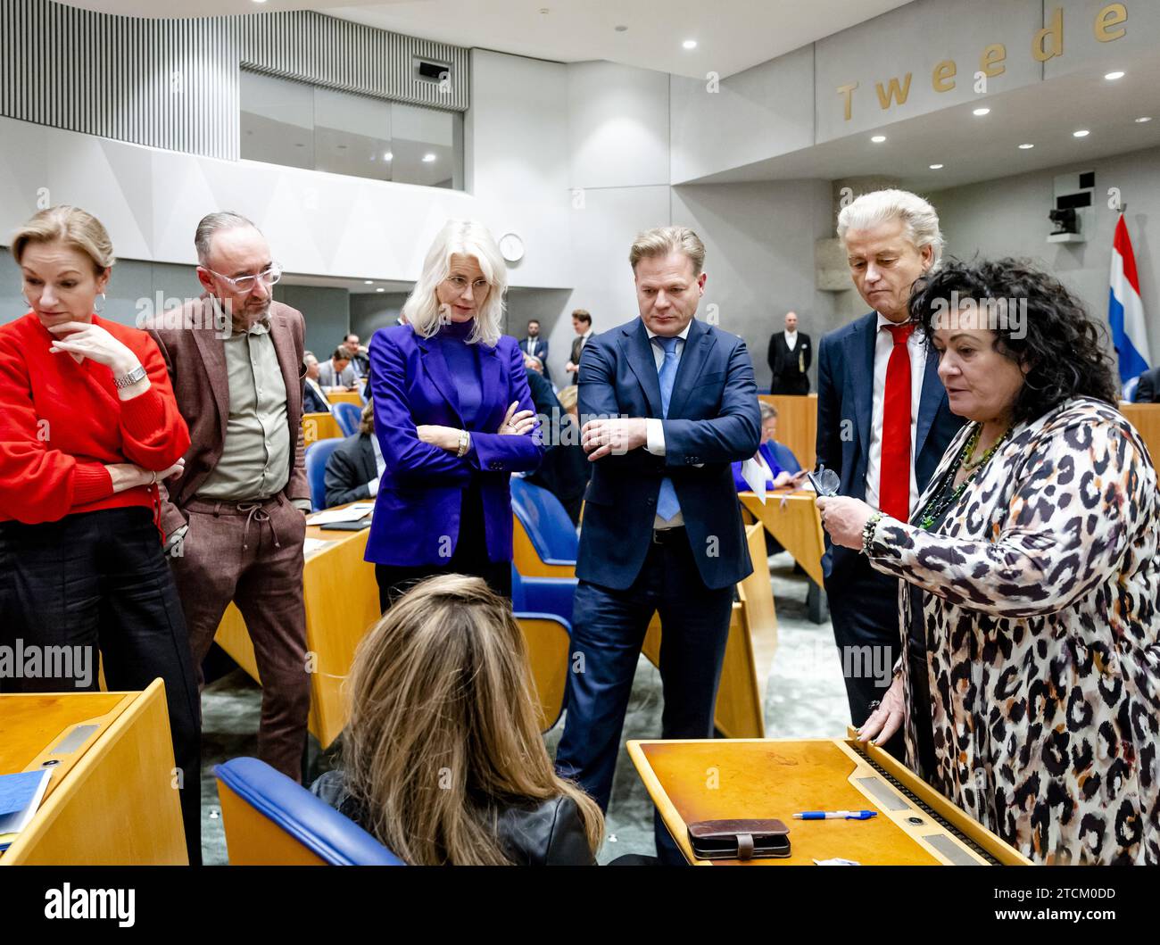 The Hague, Netherlands. 13 December, 2023. Lilian Helder (BBB), Henk ...