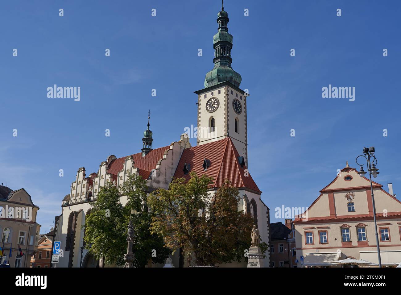 Tabor, Czech Republic - September 9, 2023 - the Gothic Dean church in ...