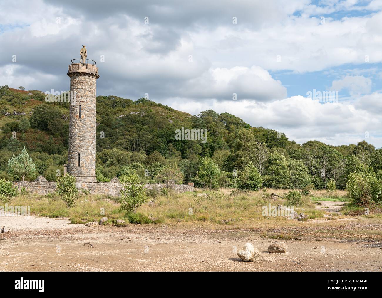 Statue of the Unknown Highlander at the top of the 1745 Jacobite rising ...