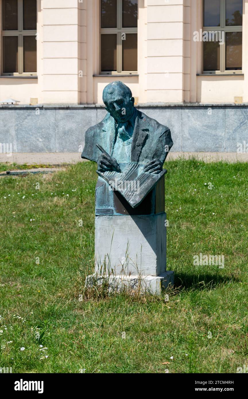 Bydgoszcz, Poland - July 9, 2023: Bust of Mikolaj Henryk Gorecki ...