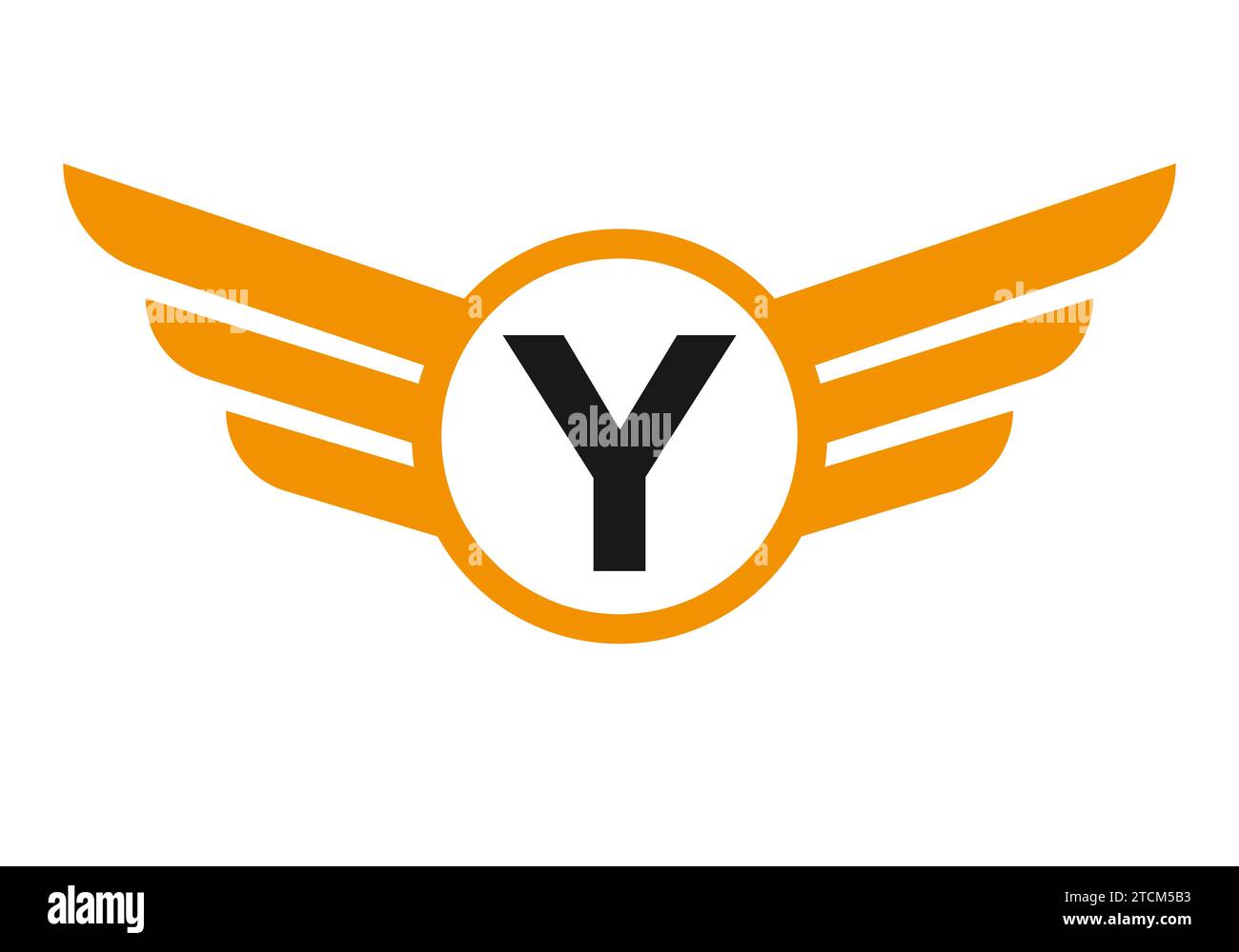 Wing Logo On Letter Y, Transportation Symbol, Transport Wing Sign Stock ...