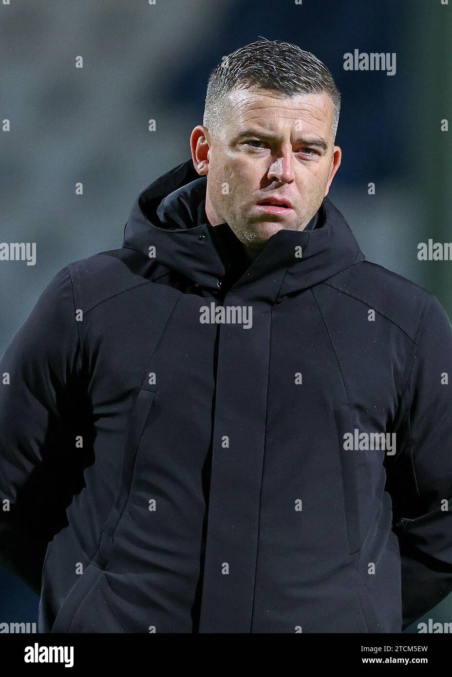 Steven Schumacher manager of Plymouth Argyle arrives during the Sky Bet ...