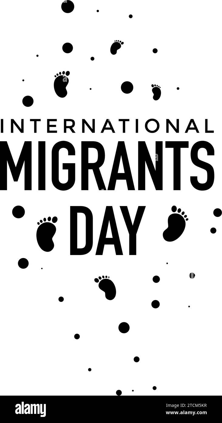 International migrants day on December 18 poster design. for printing ...