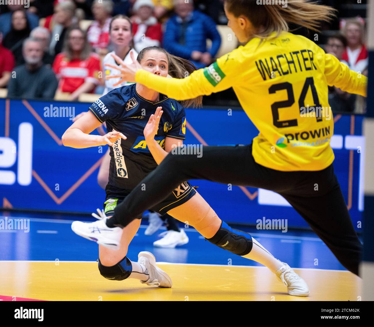 Herning, Denmark. 13th Dec, 2023. Olivia Mellegard of Sweden in action ...