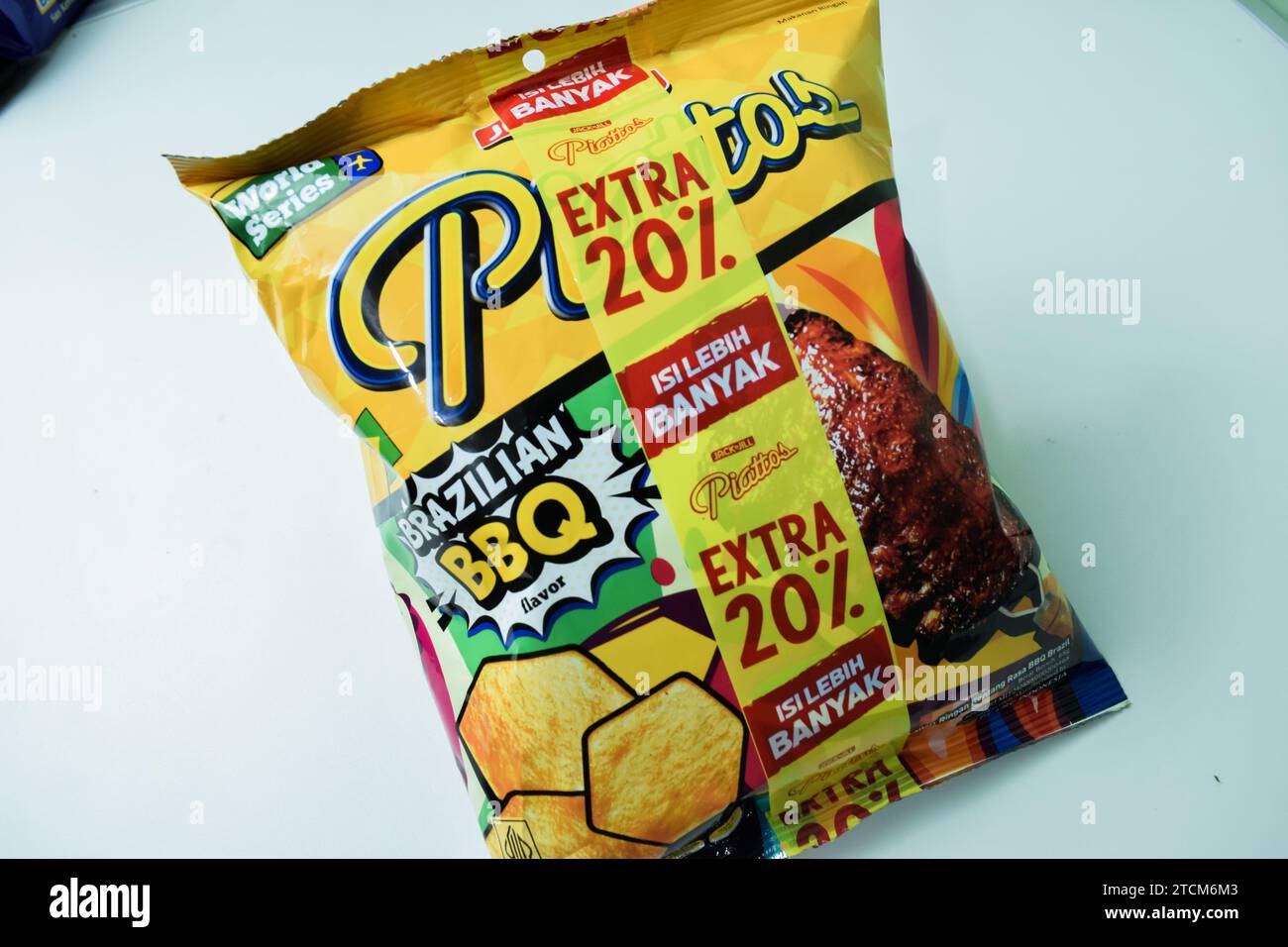 Piatos is a snack made from processed potatoes, it tastes Brazilian BBQ ...