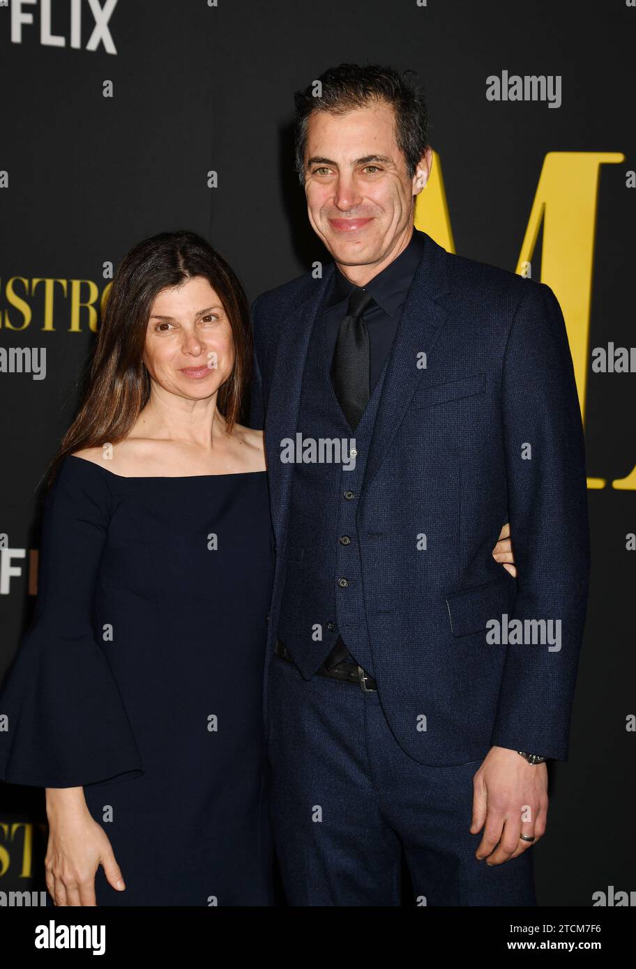 LOS ANGELES, CALIFORNIA - DECEMBER 12: (L-R) Laura Dave and Josh Singer ...