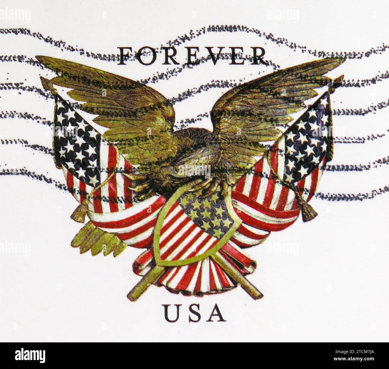 MOSCOW, RUSSIA - NOVEMBER 19, 2023: Post envelope image printed in ...