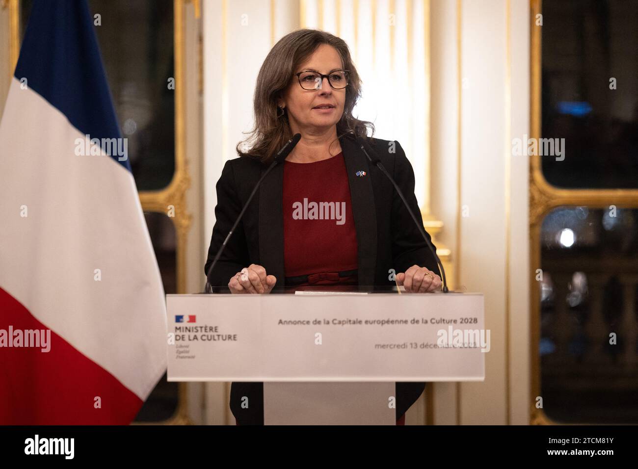 Paris, France. 13th Dec, 2023. The head of the European Commission ...