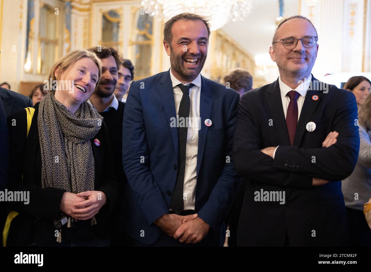 Paris, France. 13th Dec, 2023. Montpellier mayor Michael Delafosse ...