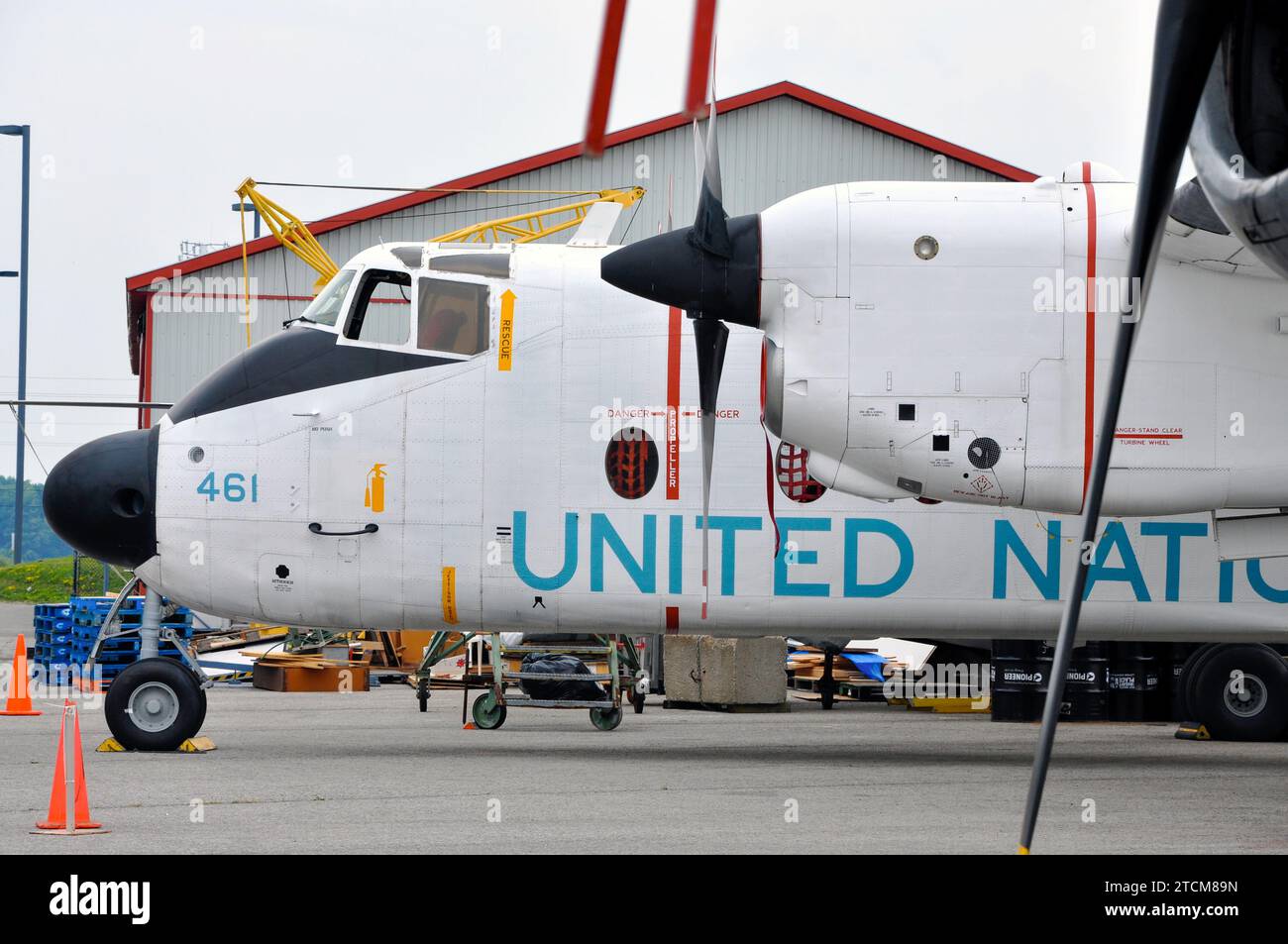A vintage United Nations De Havilland Canada designed DHC-5 Buffalo ...
