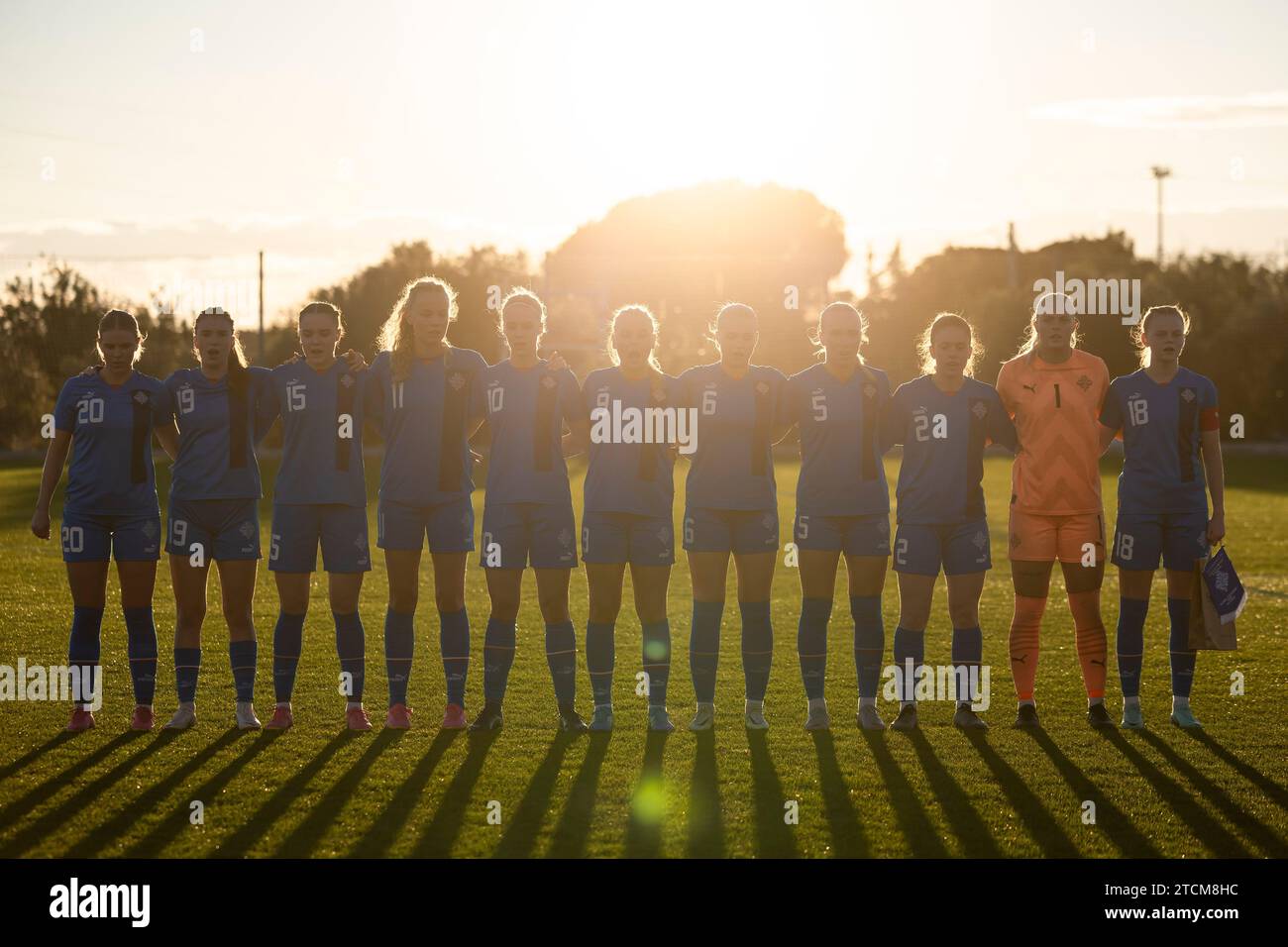 Futbol Salou Sports Center SALOU, SPAIN - DECEMBER 4: Iceland players ...