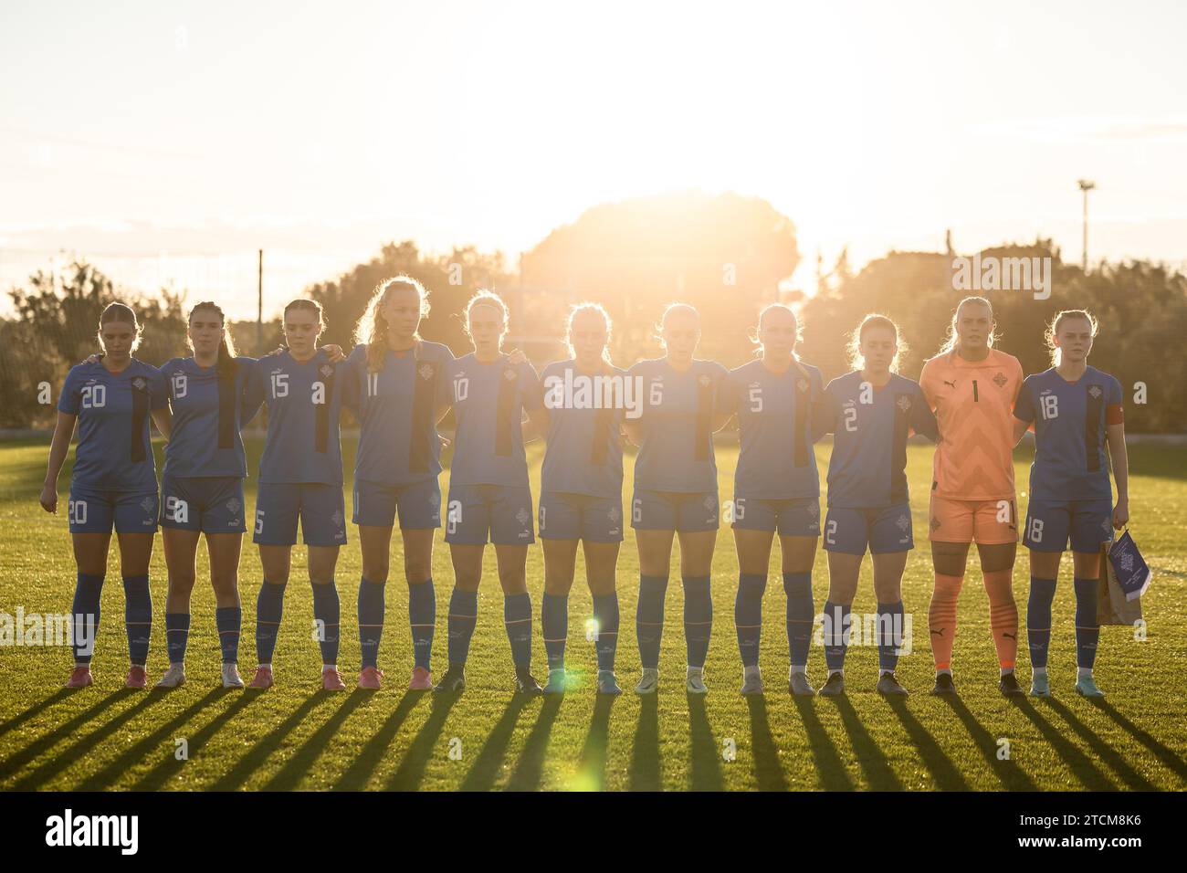 Futbol Salou Sports Center SALOU, SPAIN - DECEMBER 4: Iceland players ...