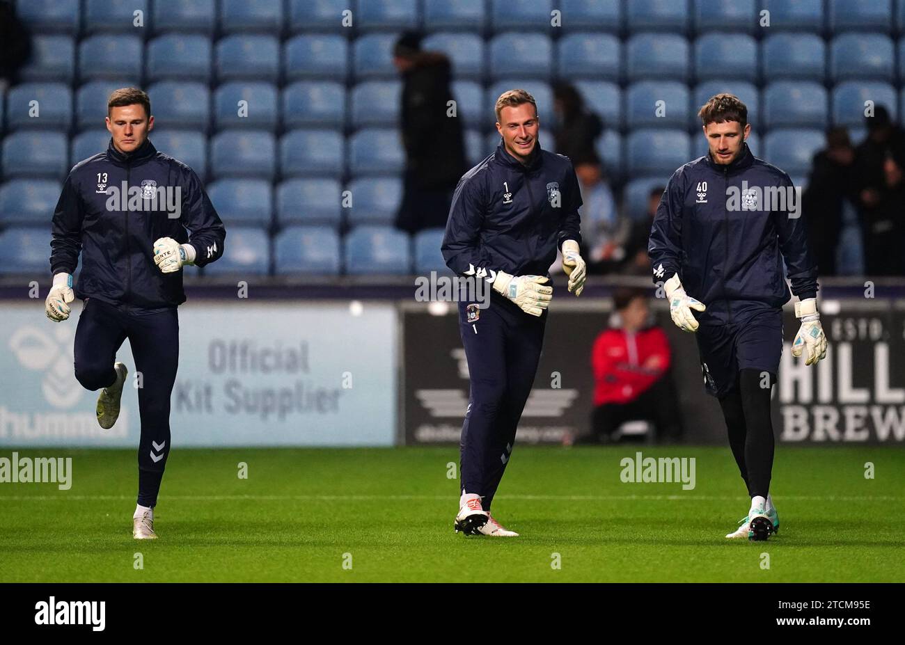 Left to right, Coventry City goalkeepers Ben Wilson, Simon Moore and ...