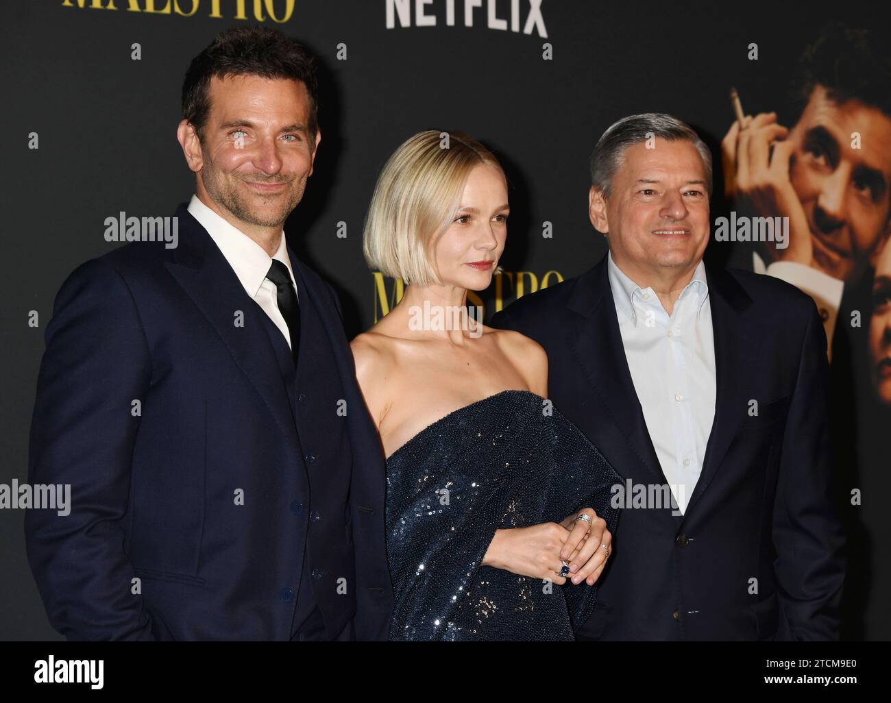 LOS ANGELES, CALIFORNIA - DECEMBER 12: (L-R) Bradley Cooper, Carey ...
