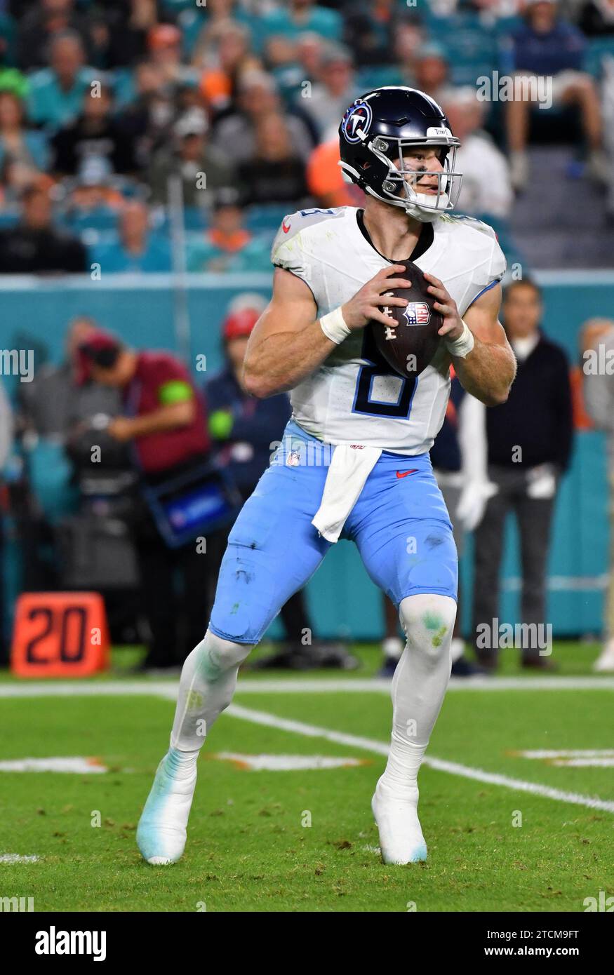 Tennessee Titans quarterback Will Levis #8 looks to make a pass during ...